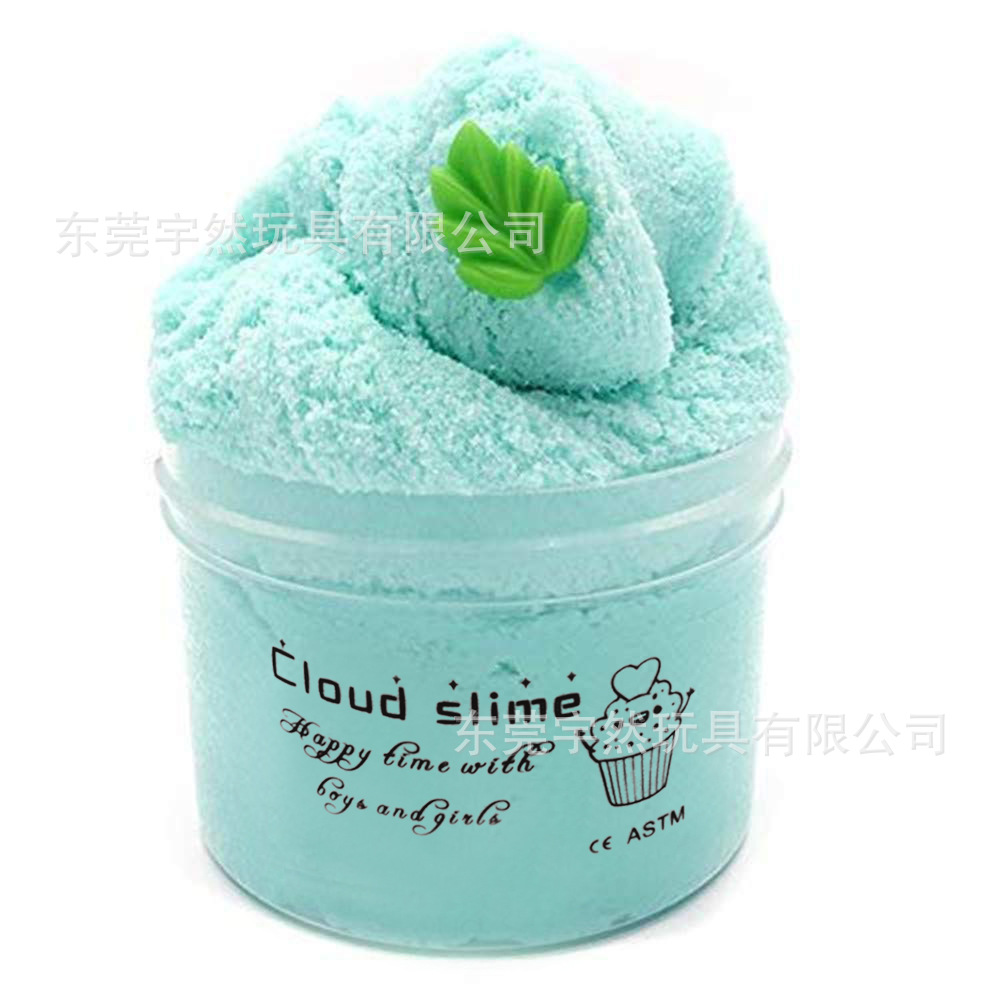 【厂家直销】薄荷绿树叶史莱姆slime 拉丝泥 cloud slime AMZ热销-阿里巴巴