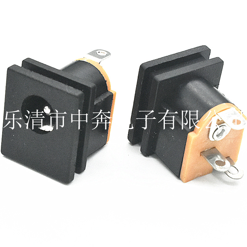 DC-015 5.5*2.1针 三脚 带凹槽 DC插座 立式 带卡槽 DC电源插座-阿里巴巴