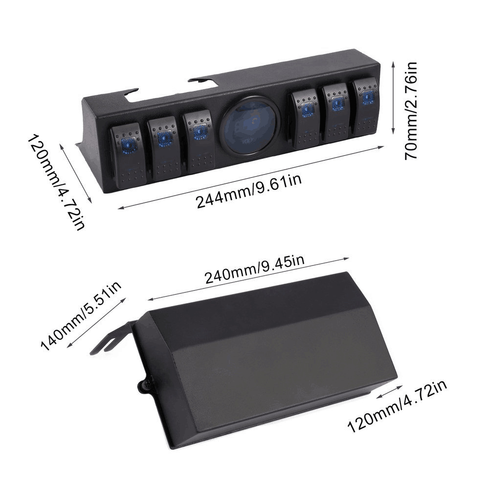 越野车牧马人JK汽车改装六位开关面板JKU2007-2018改装控制盒线束-阿里巴巴