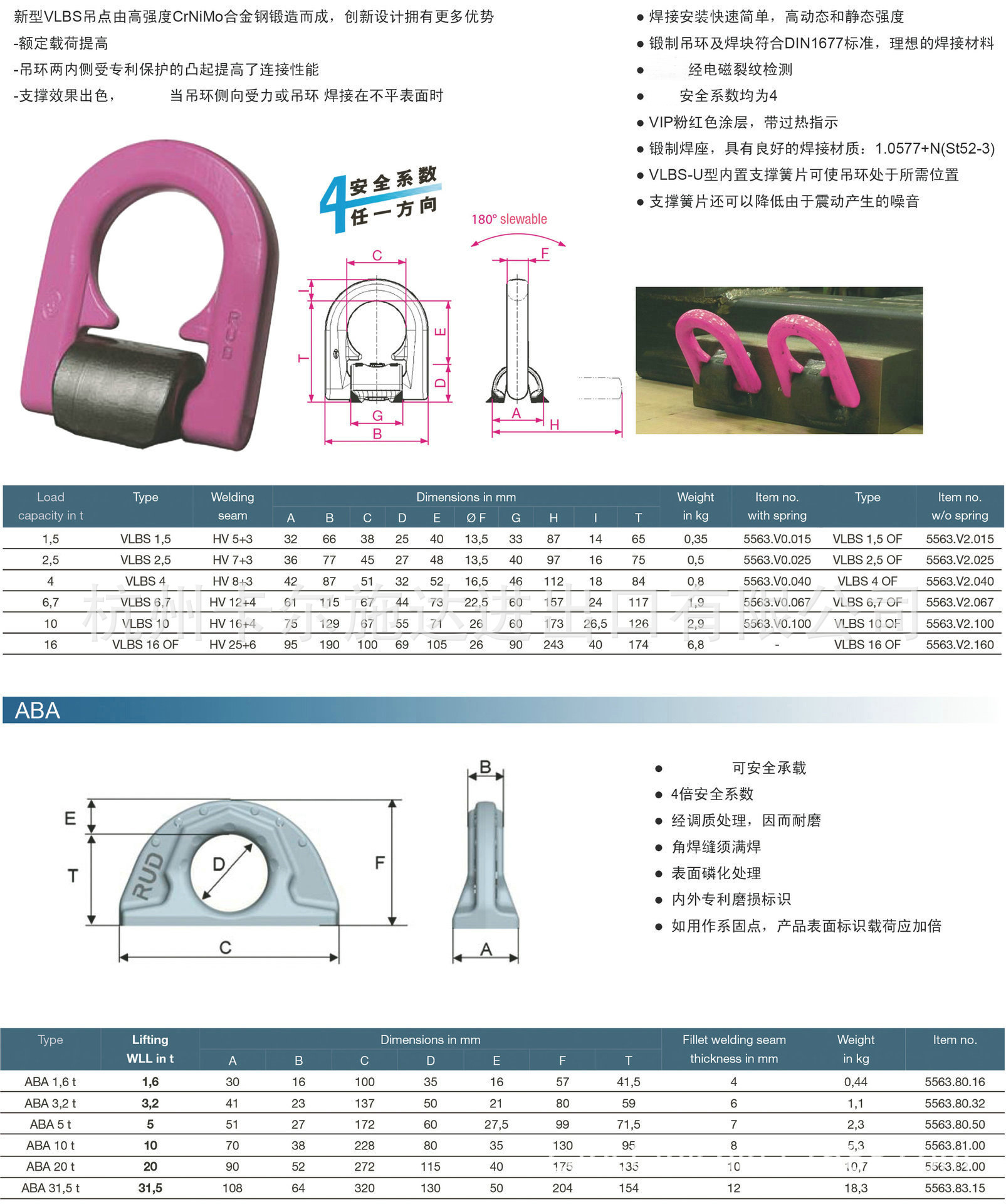 RUD现货供应 德国路德RUD焊接型吊环 VLBS-U吊环优惠供应-阿里巴巴