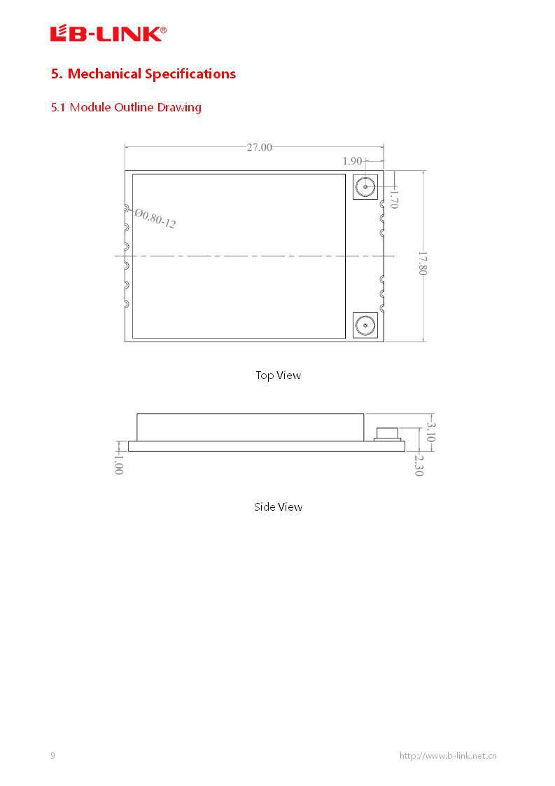 BL-M8812CU3 1200M wifi模块 REALTEK RTL8812CU 网关模块-阿里巴巴
