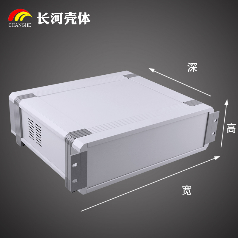 全铝机箱医疗测试仪器箱工业机柜机箱机架式机箱高3U*宽449*300深-阿里巴巴