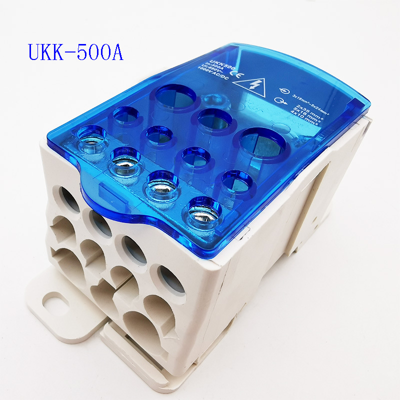 现大电流一进多出导轨式单极分线盒UKK80A125A160A250A 400A 500A-阿里巴巴