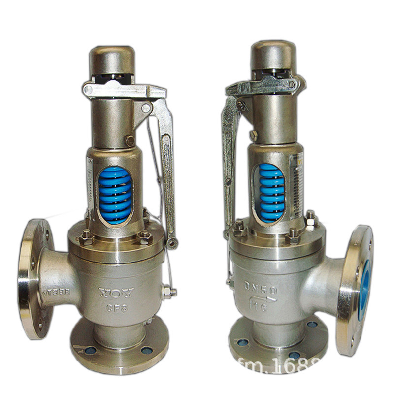 永一A48Y-16P不锈钢蒸汽弹簧全启式安全阀法兰耐腐蚀耐高温泄压阀-阿里巴巴