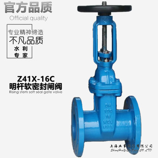 Z41X-16C消防80自来水100明杆150软密封200铸钢250法兰闸阀DN300-阿里巴巴