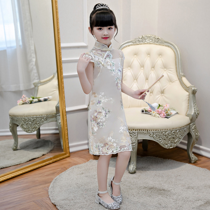 Cheongsam for kids Girl Chinese Dress cheongsam elementary school girl ...