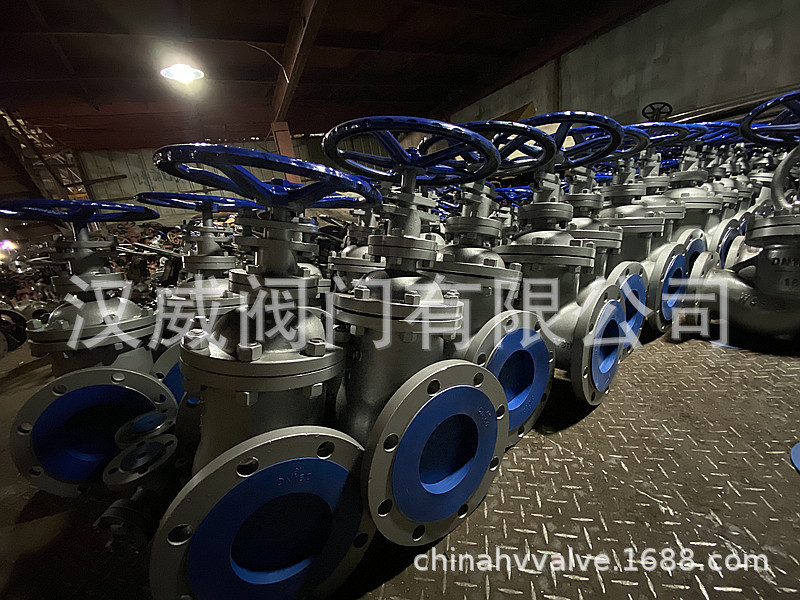 汉威阀门法兰暗杆闸阀 Z45H-10C/16C/25C铸钢WCB碳钢工业手动阀门-阿里巴巴