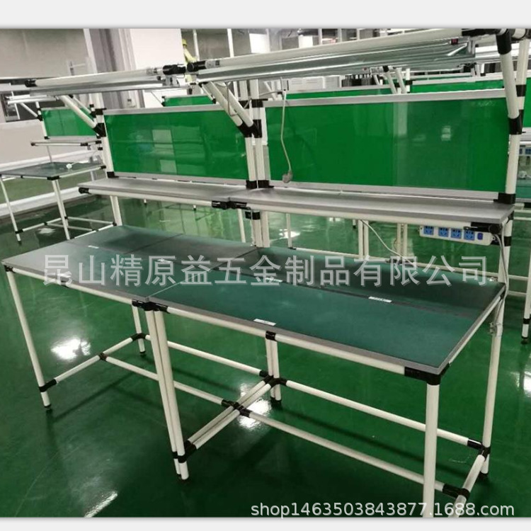 双面工作台防静电操作台电子厂车间电器生产线流水线多工位制作-阿里巴巴