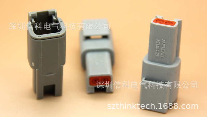 Amphenol安费诺汽车连接器2芯插座ATM04-2P/可替代德驰DTM04-2P-阿里巴巴