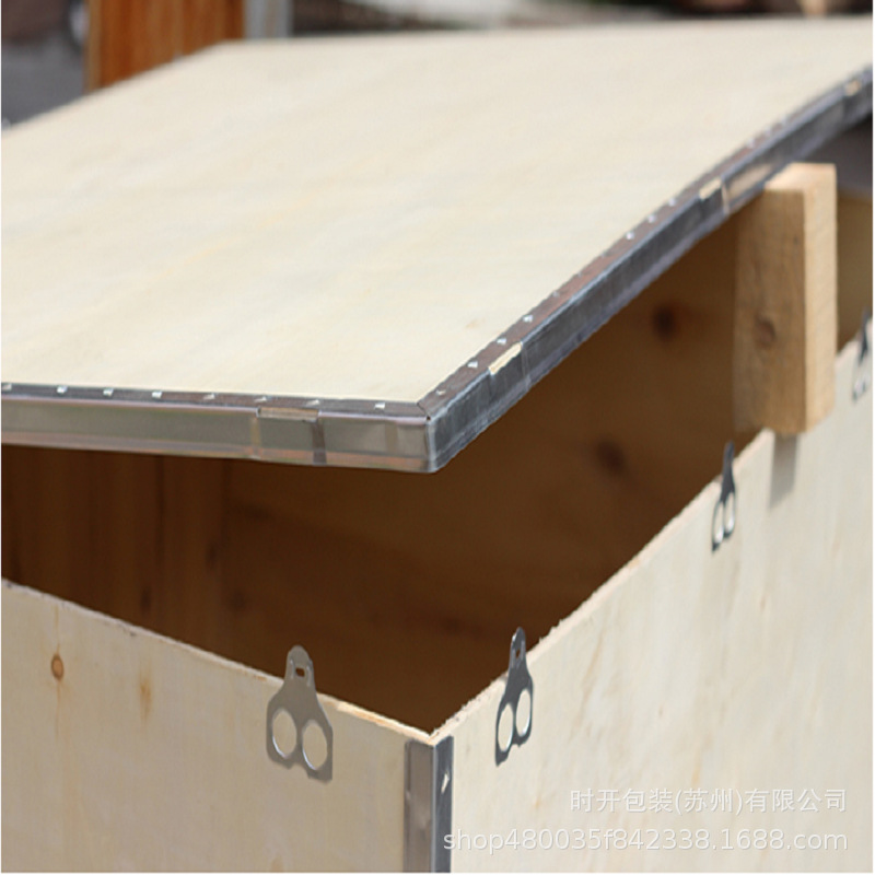 钢带木箱，钢边箱，卡扣箱制，时开各类木质包装箱厂家！