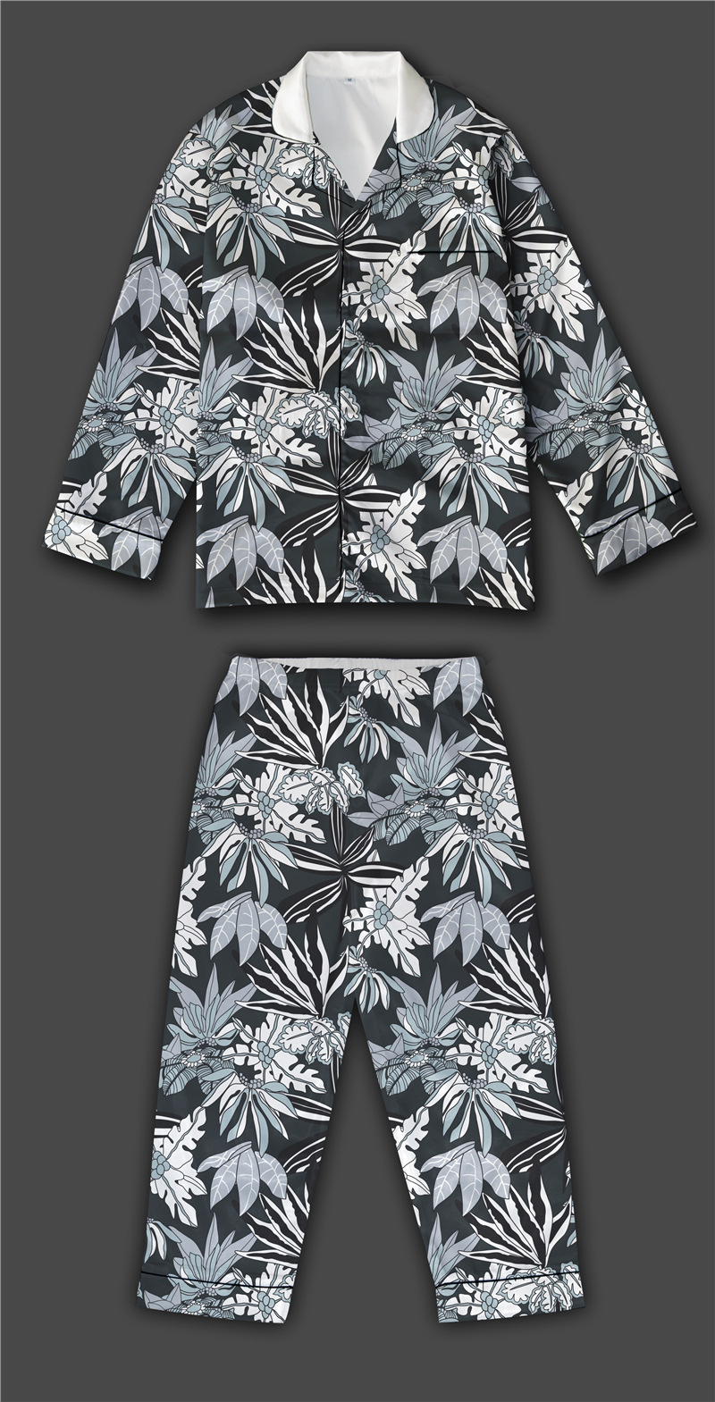 2022新款女士睡衣跨境家居服套装开衫睡衣长裤3D印花来图制作采购价格、怎么样、行情市场-CCEE选品中心