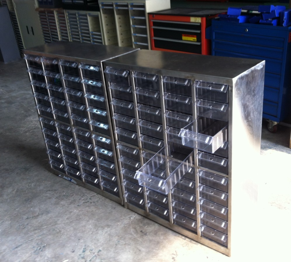 源尔升48/75/100抽屉式零件柜 电子元件整理柜五金螺丝柜样品柜-阿里巴巴