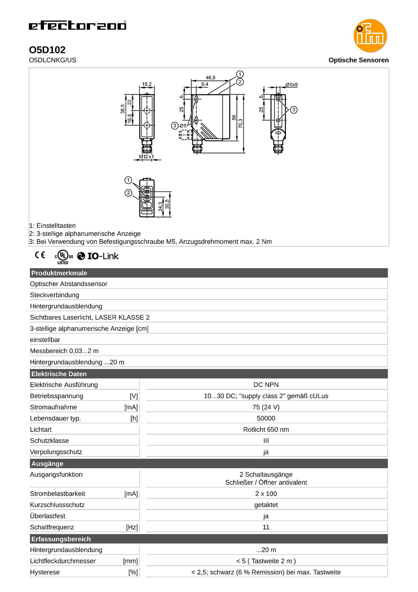 IFM易福门O5D102激光测距传感器德国IFM易福门O5D102激光传感器-阿里巴巴