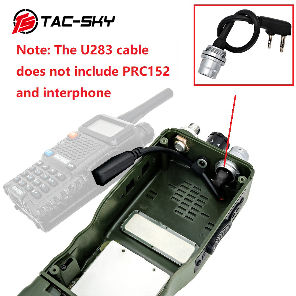 TAC-SKY AN/PRC152 /148改装件 U-283/U 6针底座转K头 转接线-阿里巴巴