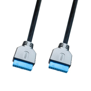 USB3.0 idc20Pin电脑延长线idc母转母连接线工控机箱线面板扩展线-阿里巴巴