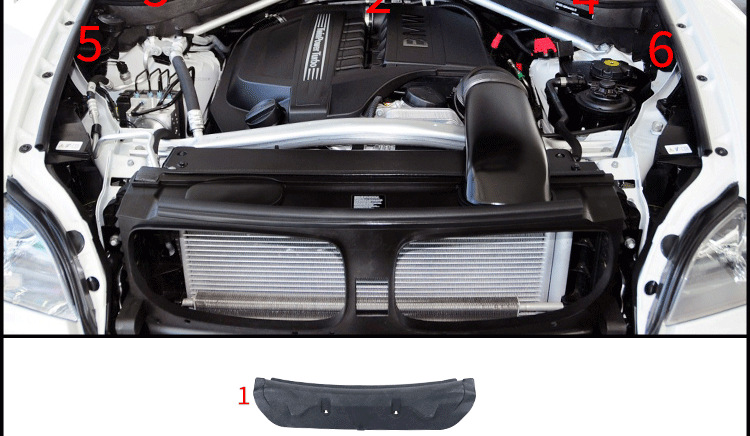 适用宝马X5E70X6E71发动机护板汽车防火墙隔热板51717169419跨境-阿里巴巴