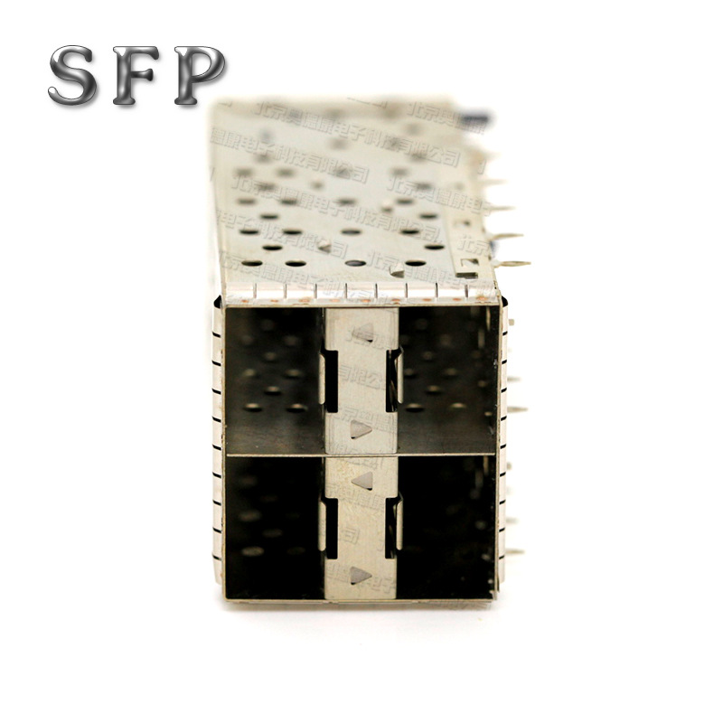 现货供应SFP2*2双层光纤笼子连接器模块插座交换机端口-阿里巴巴