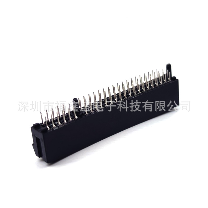 PCIE98PIN插槽电脑显卡主板连接器PCIE 1.0 98P DIP180度带柱子-阿里巴巴