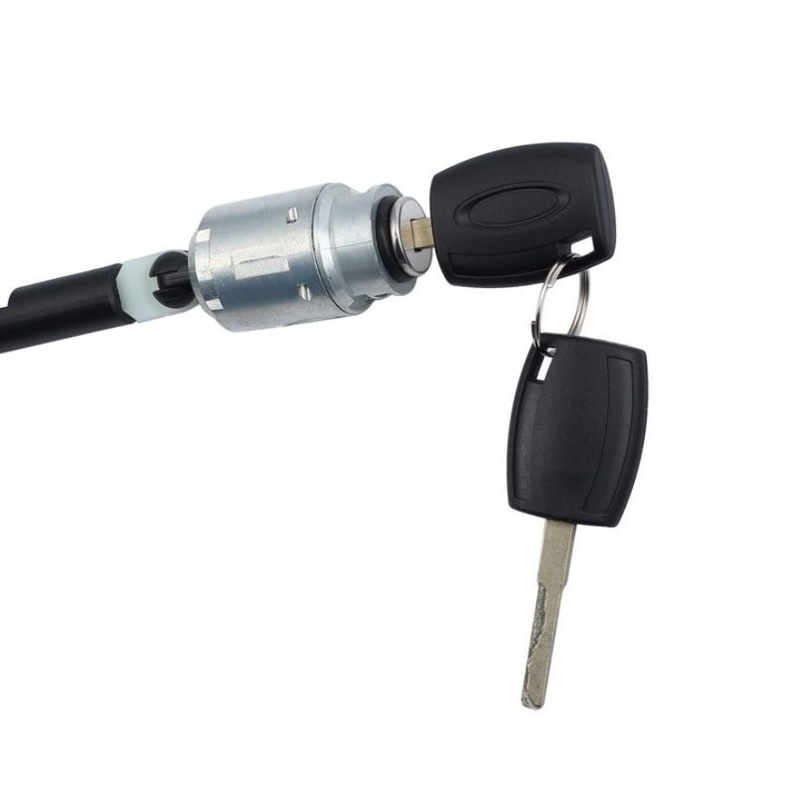 汽车配件适用MK2机盖锁引擎盖中网锁芯连杆拉杆座1355231带钥匙-阿里巴巴