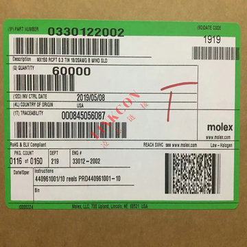 MOLEX 330122002 33012-2002 压接端子 18-20AWG-阿里巴巴