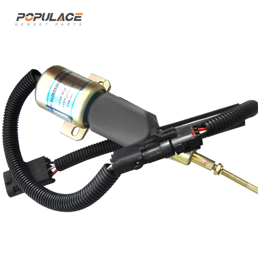 13026697 DC24V 道依茨发动机熄火电磁阀断油停机电磁铁熄火器12V-阿里巴巴