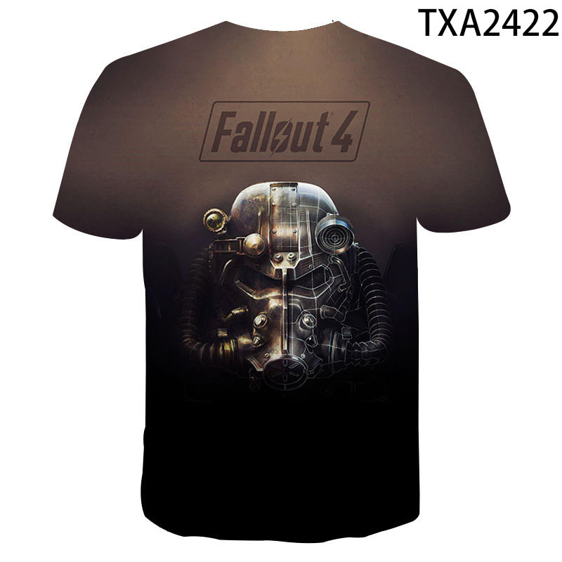 夏季热销新品 Fallout 辐射 3D数码印花圆领休闲百搭男女T恤-阿里巴巴