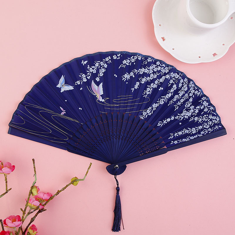 7 inch hanfu fairy dress folding fan Chinese wind female Japanese style ...