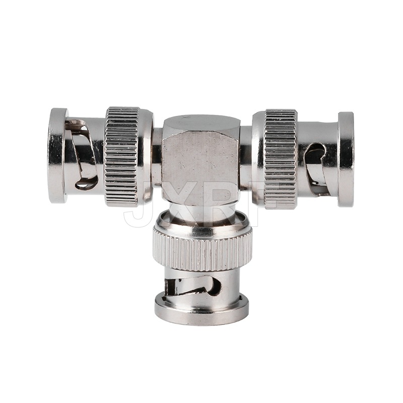 JXRF连接器BNC三通射频同轴转接头三分BNC-JJJ公头三通头三路BNC-阿里巴巴