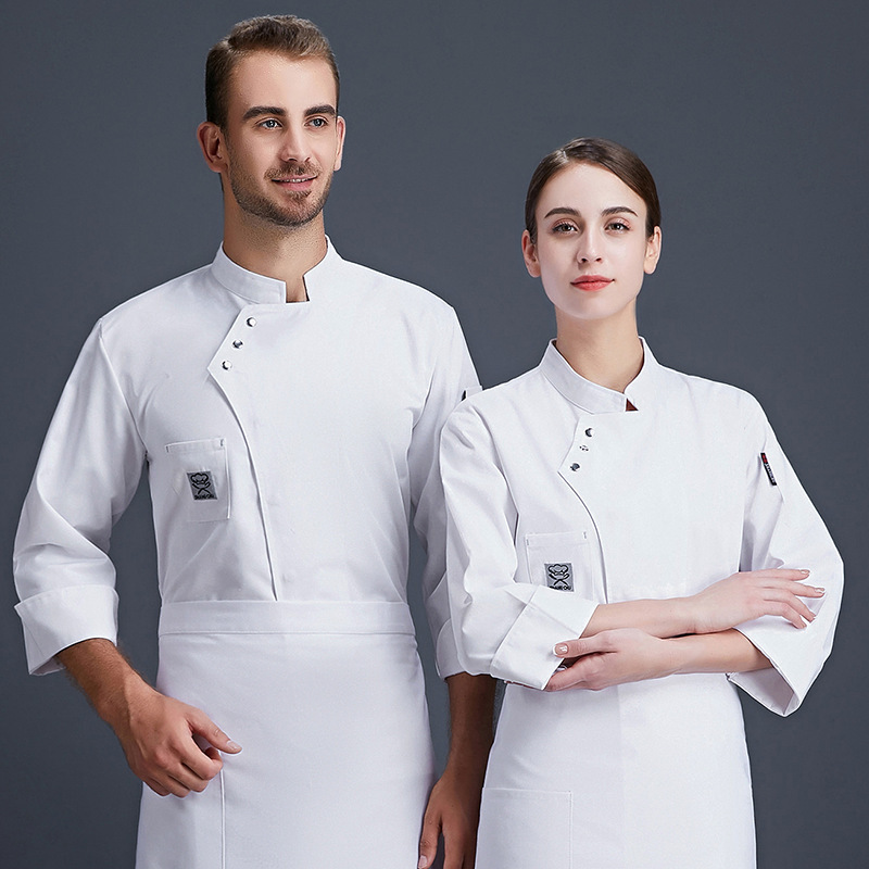 Chef overalls Chef uniforms, long-sleeved autumn and winter clothes ...