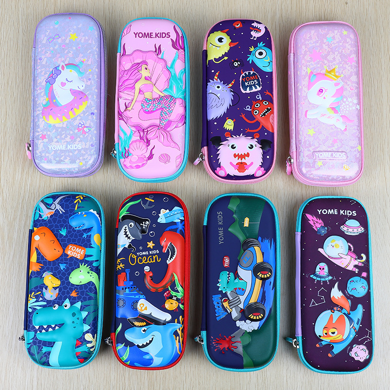 优米yome小学生文具盒男铅笔盒女孩3d鉛筆盒儿童eva笔袋新款现货-阿里巴巴