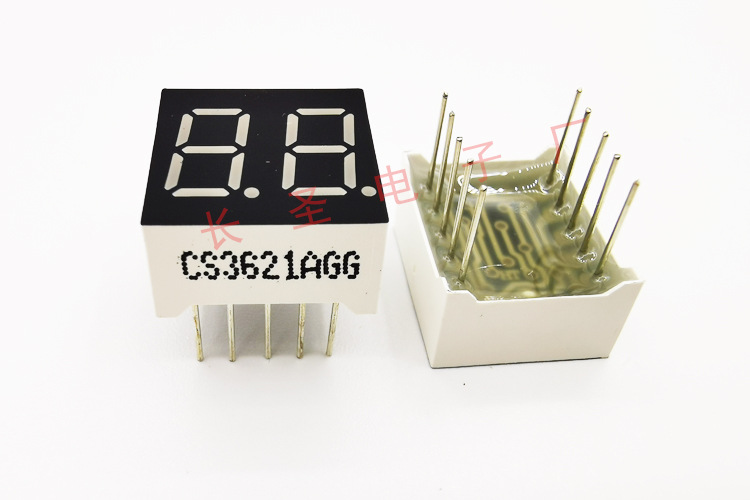 二位0.36寸数码管CS3261AS2位数码屏红色高亮3621BS双8数显管LED-阿里巴巴
