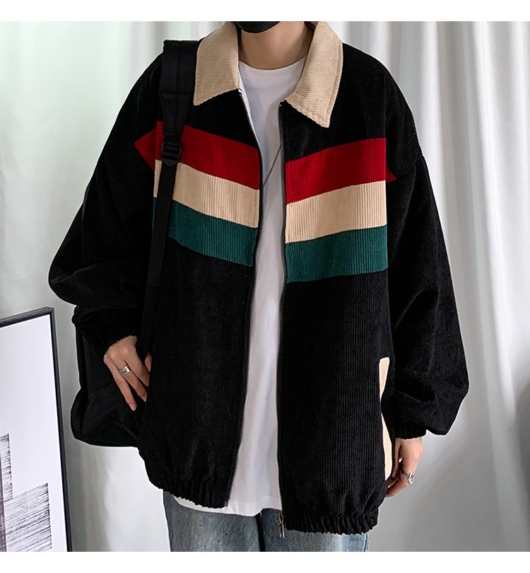 Wholesale INS Men's Korean Style Hooded Jacket with Pull Chain, Loose ...