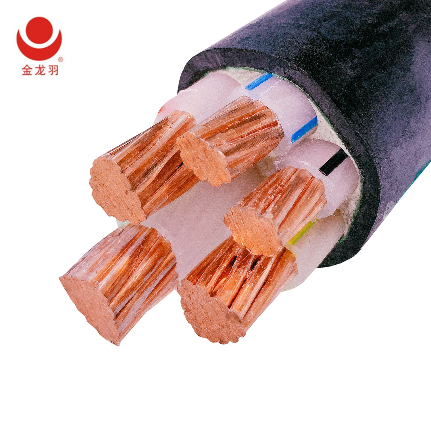 金龙羽电线电缆低压0.6/1KV YJV1芯-5芯铜芯绝缘电力电缆-阿里巴巴