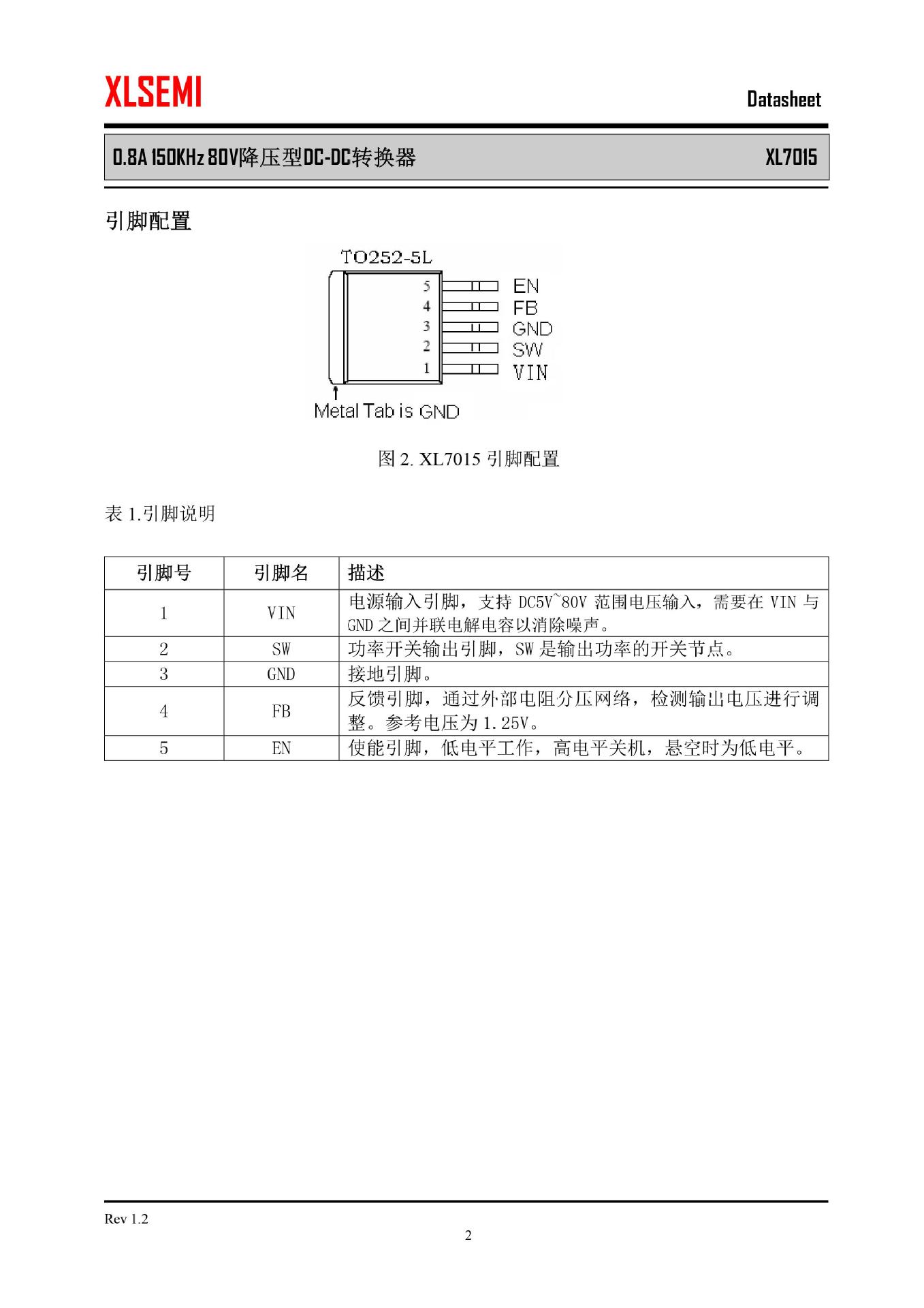 全新原装 XL7015E1 TO252-5L 0.8A 150KHz 100V降压型DC-DC转换器-阿里巴巴
