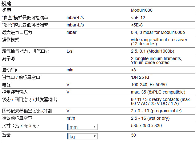 INFICON Modul1000 氦气检漏仪 英福康 氦质谱真空检漏仪-阿里巴巴