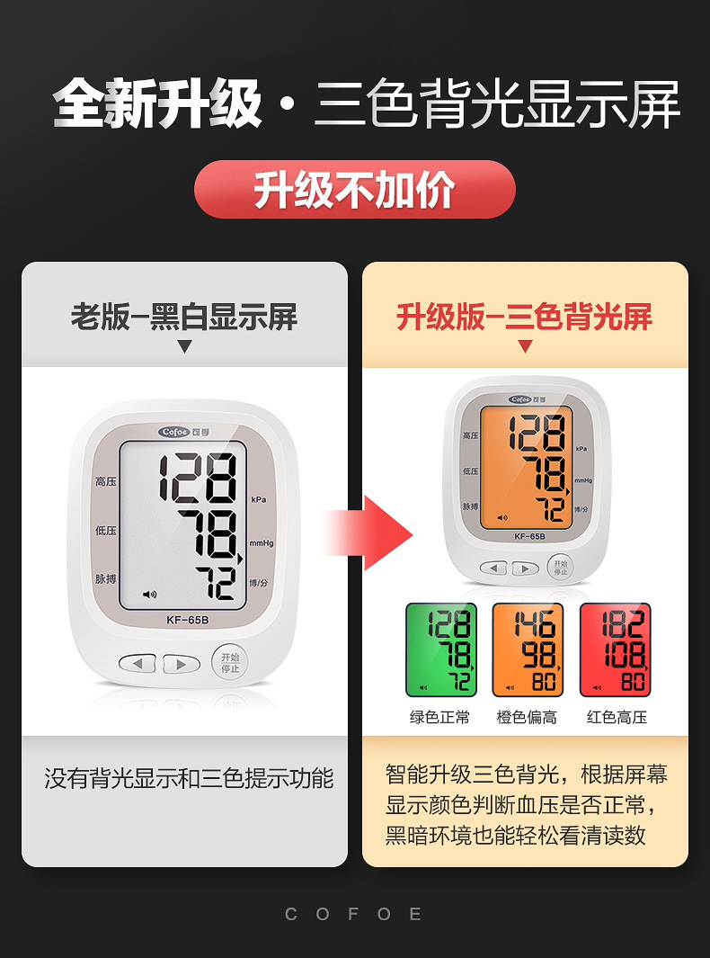 可孚电子血压计 KF-65B（USB）16台/件可孚血压计血压表-阿里巴巴
