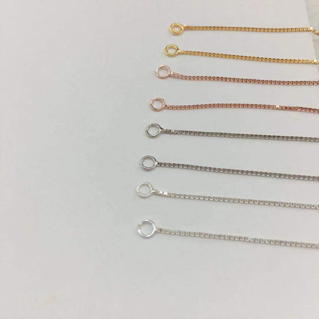 S925银DIY耳线 盒子链耳线耳针流苏耳线穿心链 饰品女银配件 批发-阿里巴巴