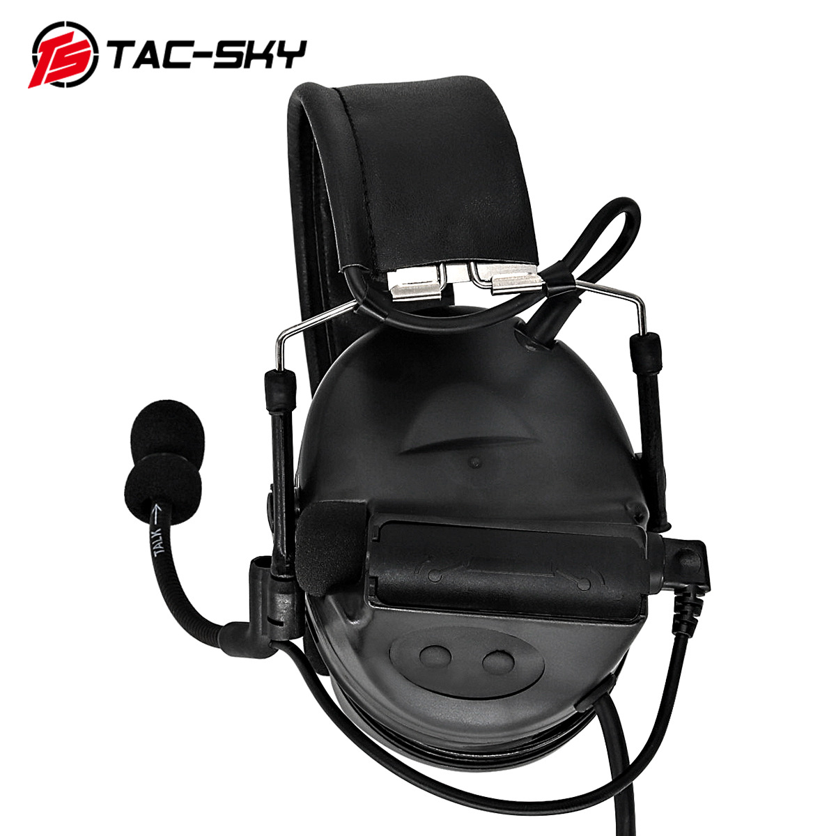 TACTICAL-SKY COMTAC II /C2S高配版硅胶耳套拾音降噪战术耳机BK-阿里巴巴