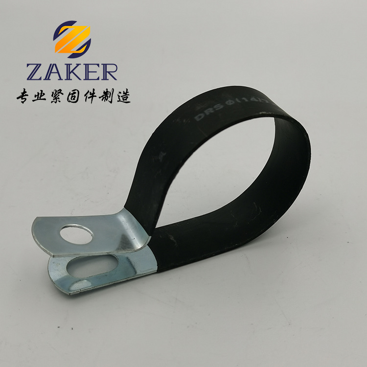 Q686单管夹片 线卡子R型卡箍管夹 连胶条卡箍 201 304电镀-阿里巴巴