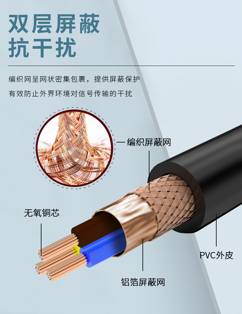 纯铜阻燃RVVP3*0.3 0.5 0.75 1.0 1.5 2.5屏蔽线 3芯信号线控制线-阿里巴巴