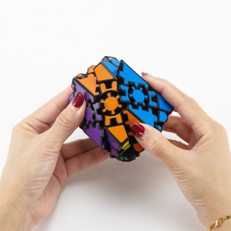 蓝蓝Lanlan 六棱齿轮柱魔方Gear hexagonal prism Cube 异形魔方-阿里巴巴