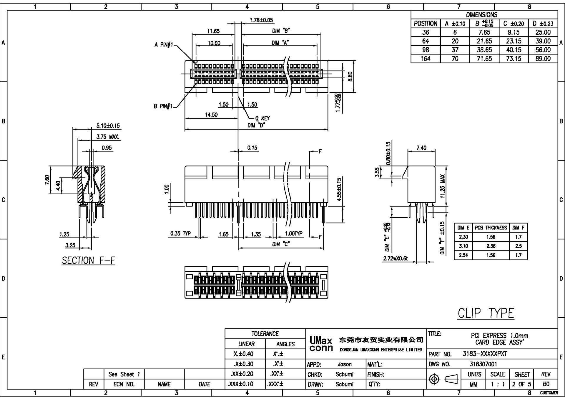 PCIE DIP 连接器 全规格36P 64P 98P 164P 230P 280P 卡槽 卡座-阿里巴巴