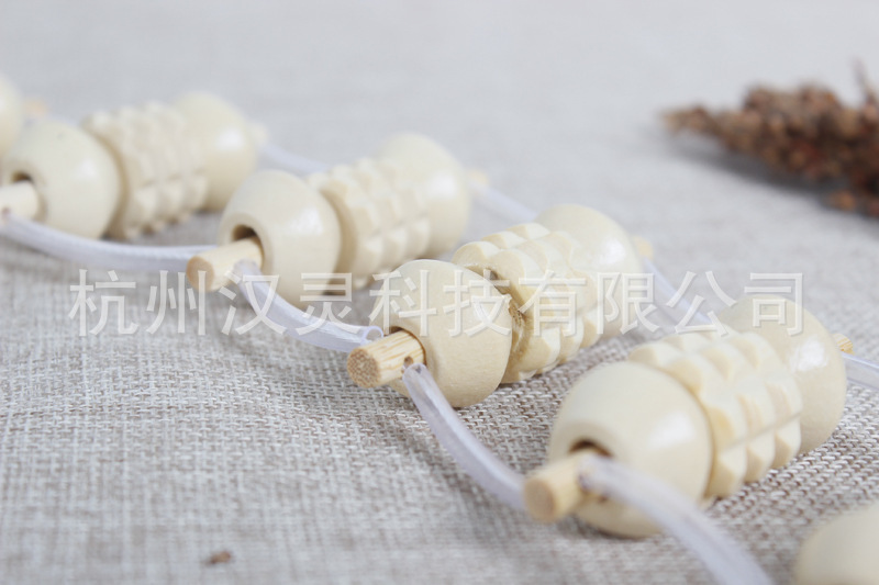 现货中老年按摩工具木质多效滚轮拉背按摩器舒筋活络背部按摩器-阿里巴巴
