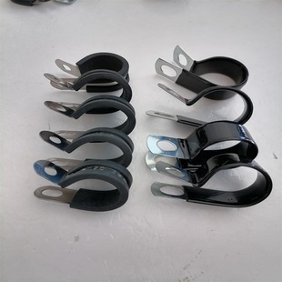 Q686金属包胶管夹 浸塑单管弹性夹片 R型线夹规格齐全-阿里巴巴