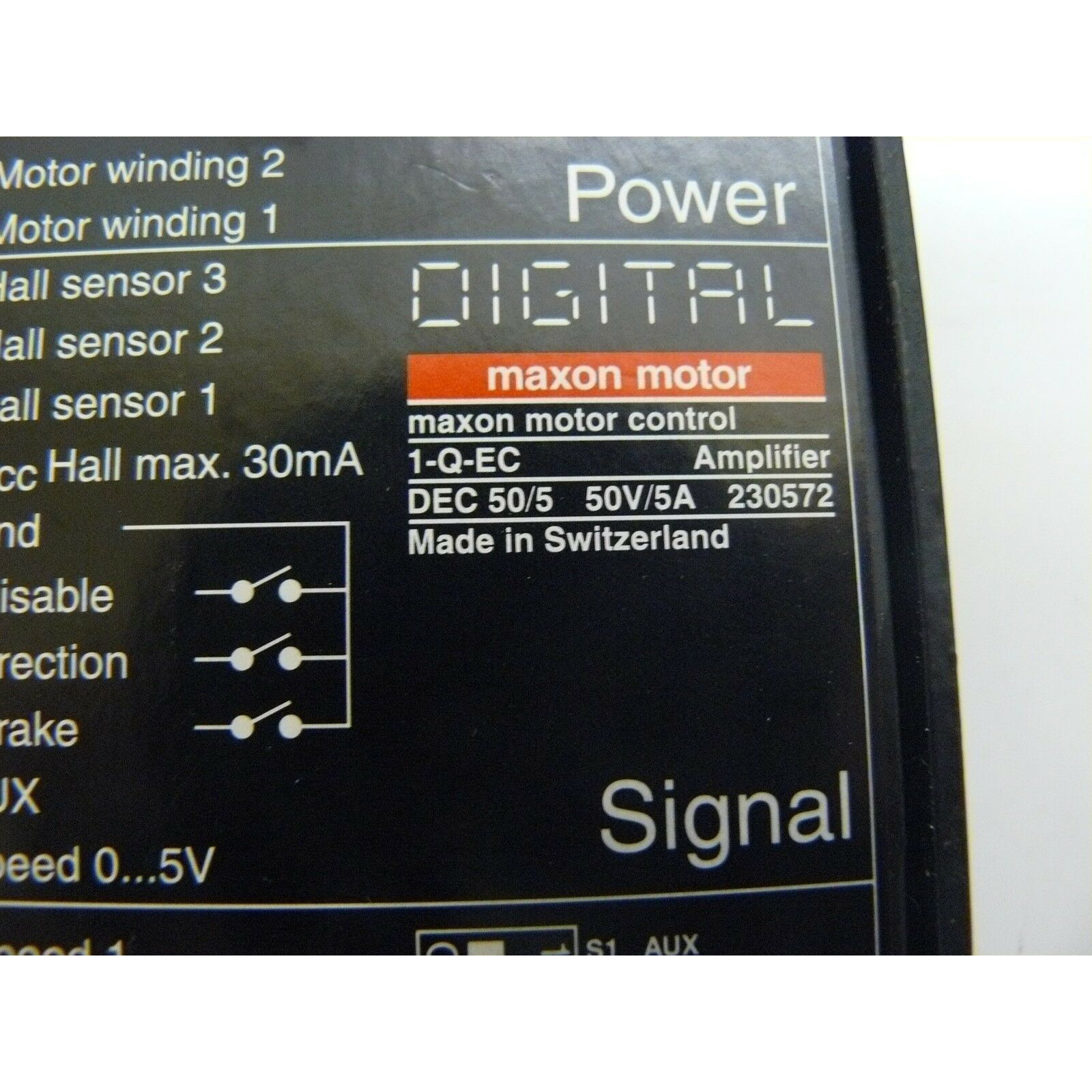 Maxon电机控制器 DEC 50/5, 数字 1-Q-EC 放大器 230572-阿里巴巴