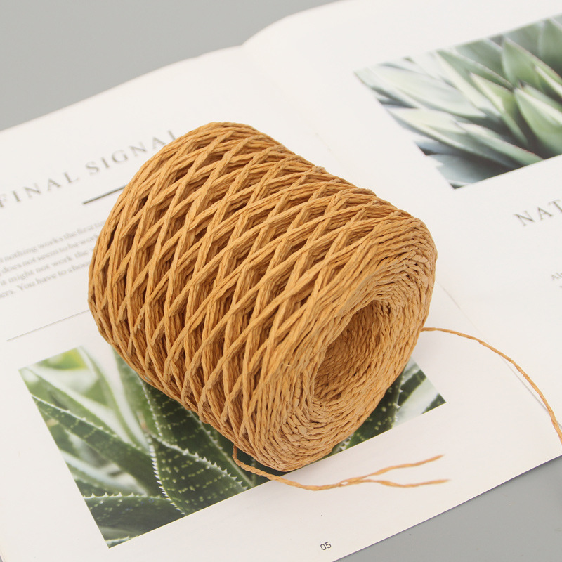 拉菲草纸绳彩色纸绳双股纸绳200米，2mm服装手工DIY大量现货-阿里巴巴