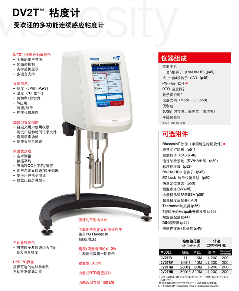 美国Brookfield博勒飞DVS+粘度计DV2T/DV3T_中国仪器仪表网-仪器仪表集成供应商-北京欧信胜科技有限公司