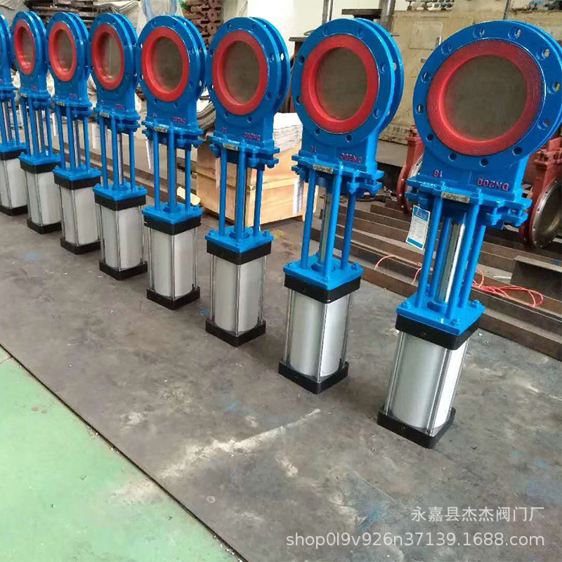 气动耐磨衬胶聚氨酯密封刀闸阀PZ673X-10C插板阀排渣阀闸板阀-阿里巴巴