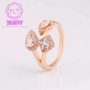 雅丽特 潘家s925 银戒指 19冬季 几何形开口戒指188494C01-阿里巴巴