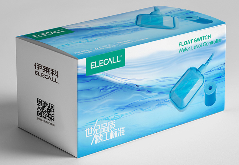 伊莱科浮球液位控制器EM15-2液位开关硅胶耐腐蚀水塔液位自动抽水-阿里巴巴